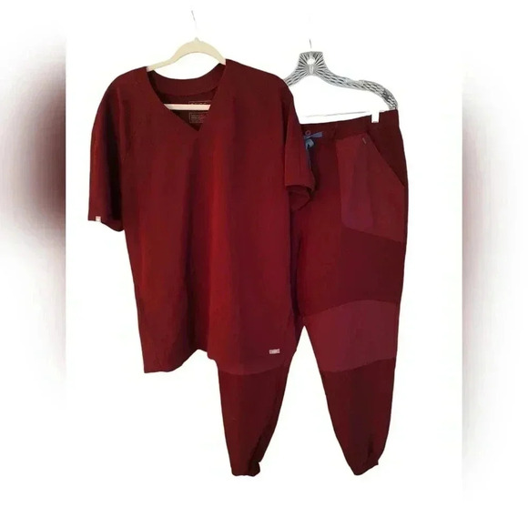 Figs | Pants | Figs Disney Burgundy Scrub Set Mens Limited Edition ...